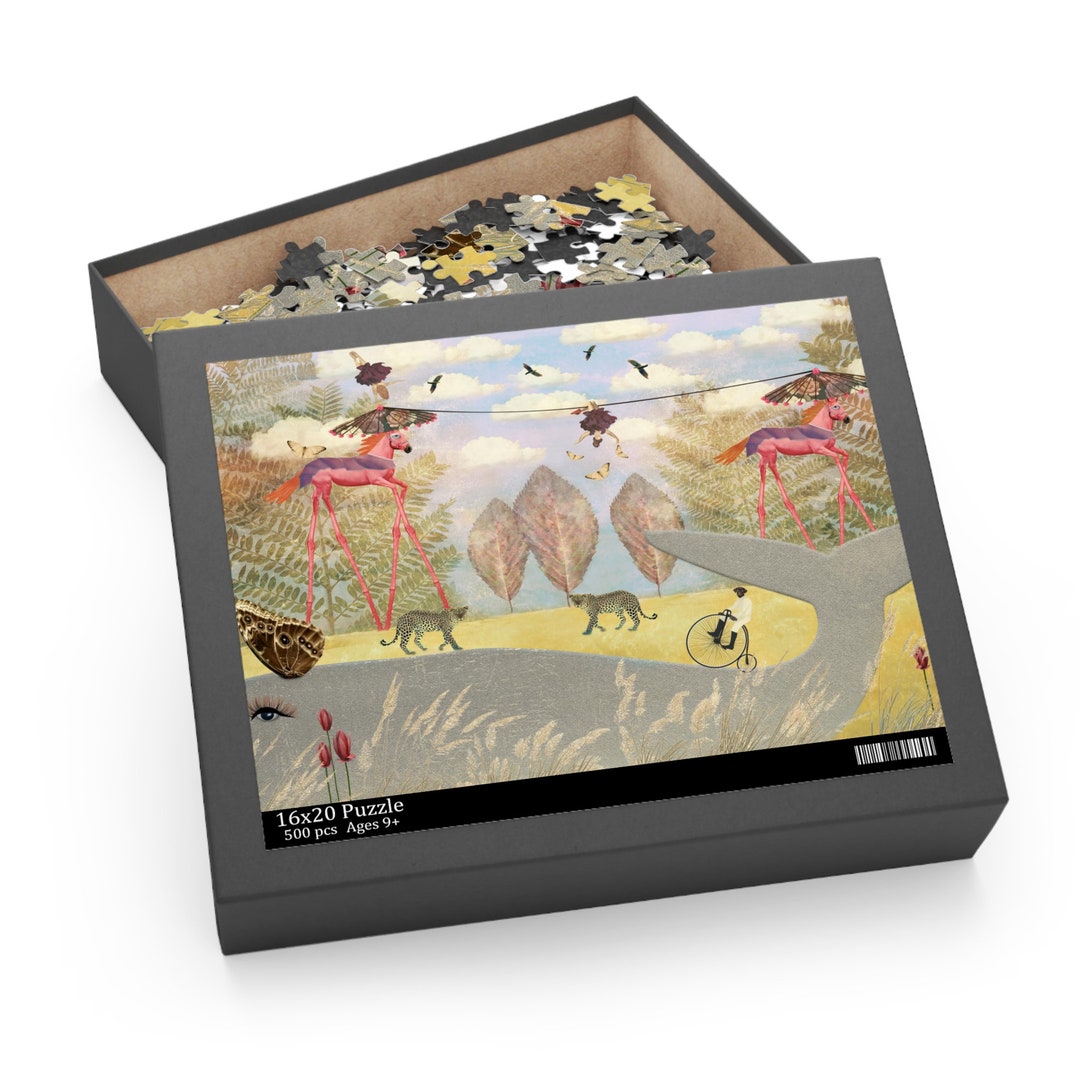 Jigsaw Puzzle Circus Inspired Surreal Art Puzzle Artistic - Etsy
