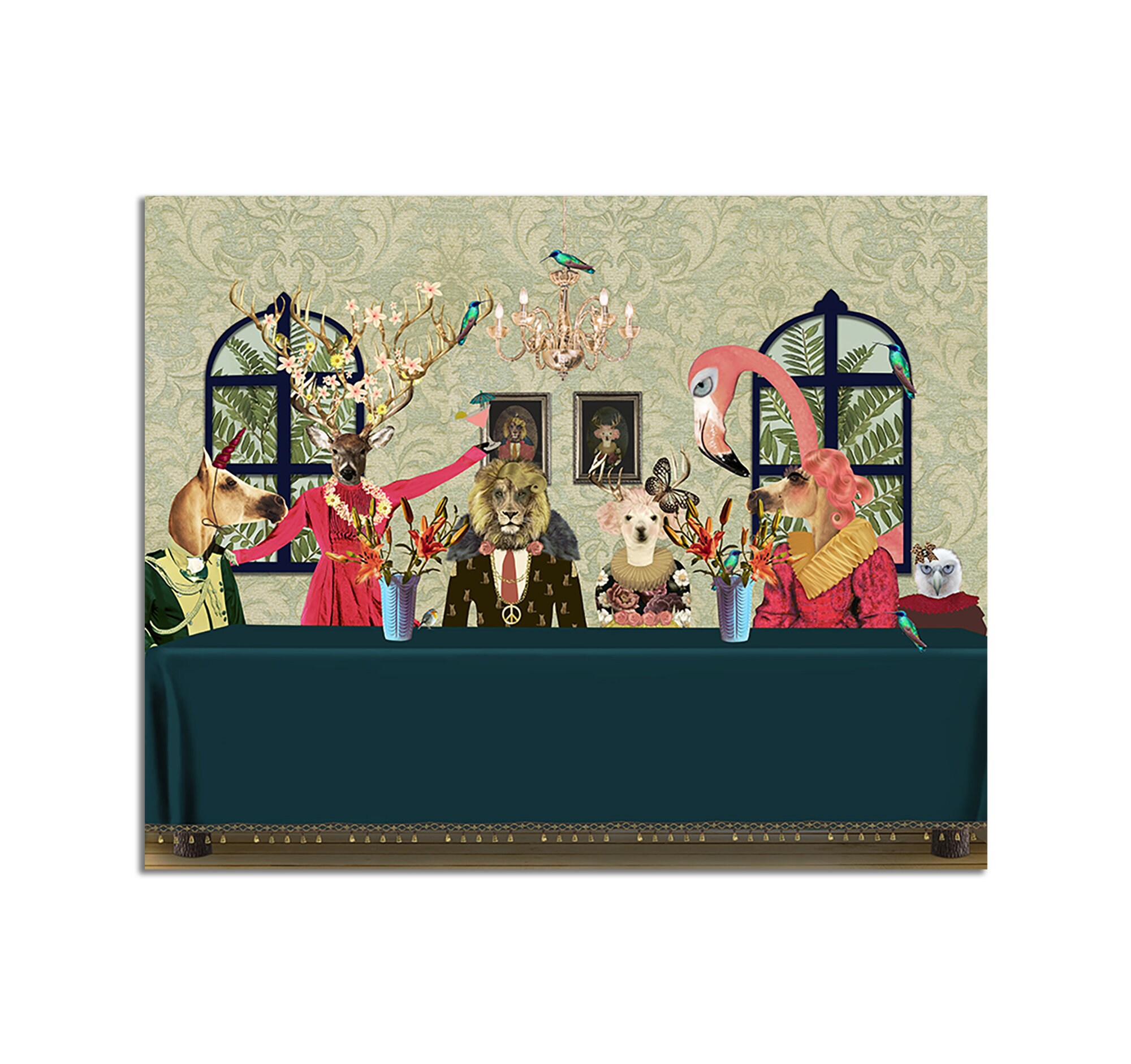 Not the Last Supper Original Maximalist Collage Artwork, Surreal Poster ...