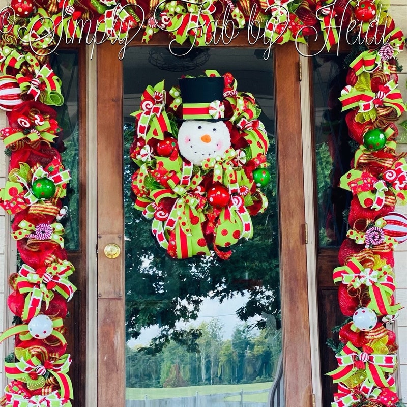 Christmas Door Garland - Etsy