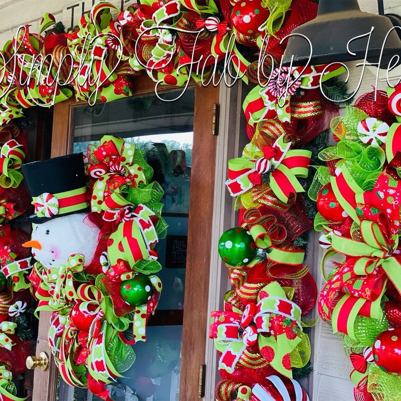Christmas Door Garland - Etsy