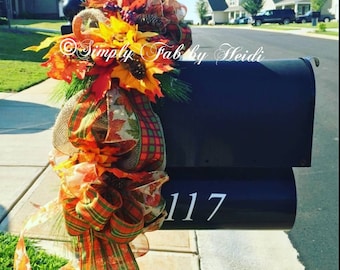 Fall Mailbox Swag - Etsy