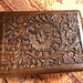 Rosewood Indian Box Beautiful Boho Vintage Indian Rosewood Hand Carved ...