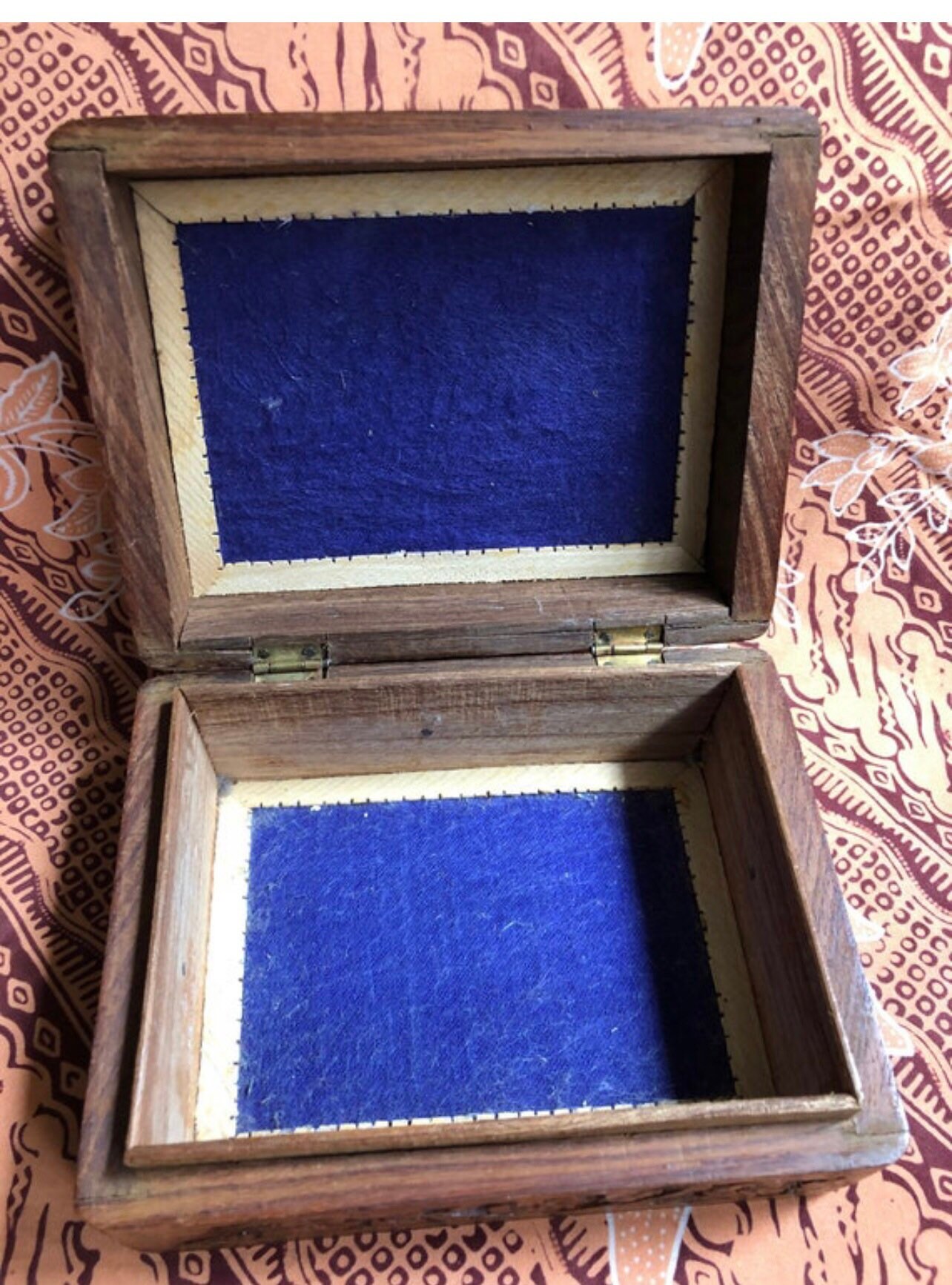 Rosewood Indian Box Beautiful Boho Vintage Indian Rosewood Hand Carved ...