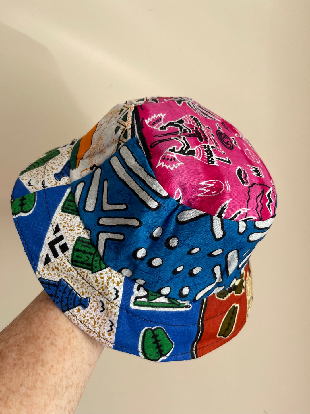 Fairtrade Handmade Colourful African Print Bucket Hat African Ankara ...