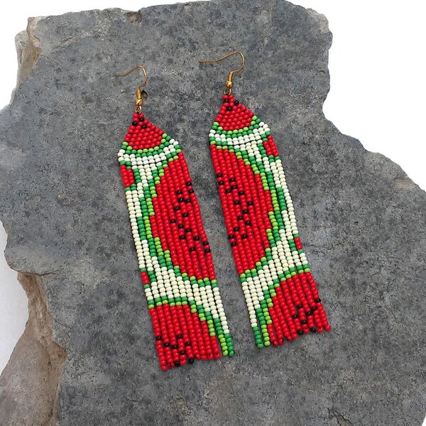 Watermelon Beads - Etsy