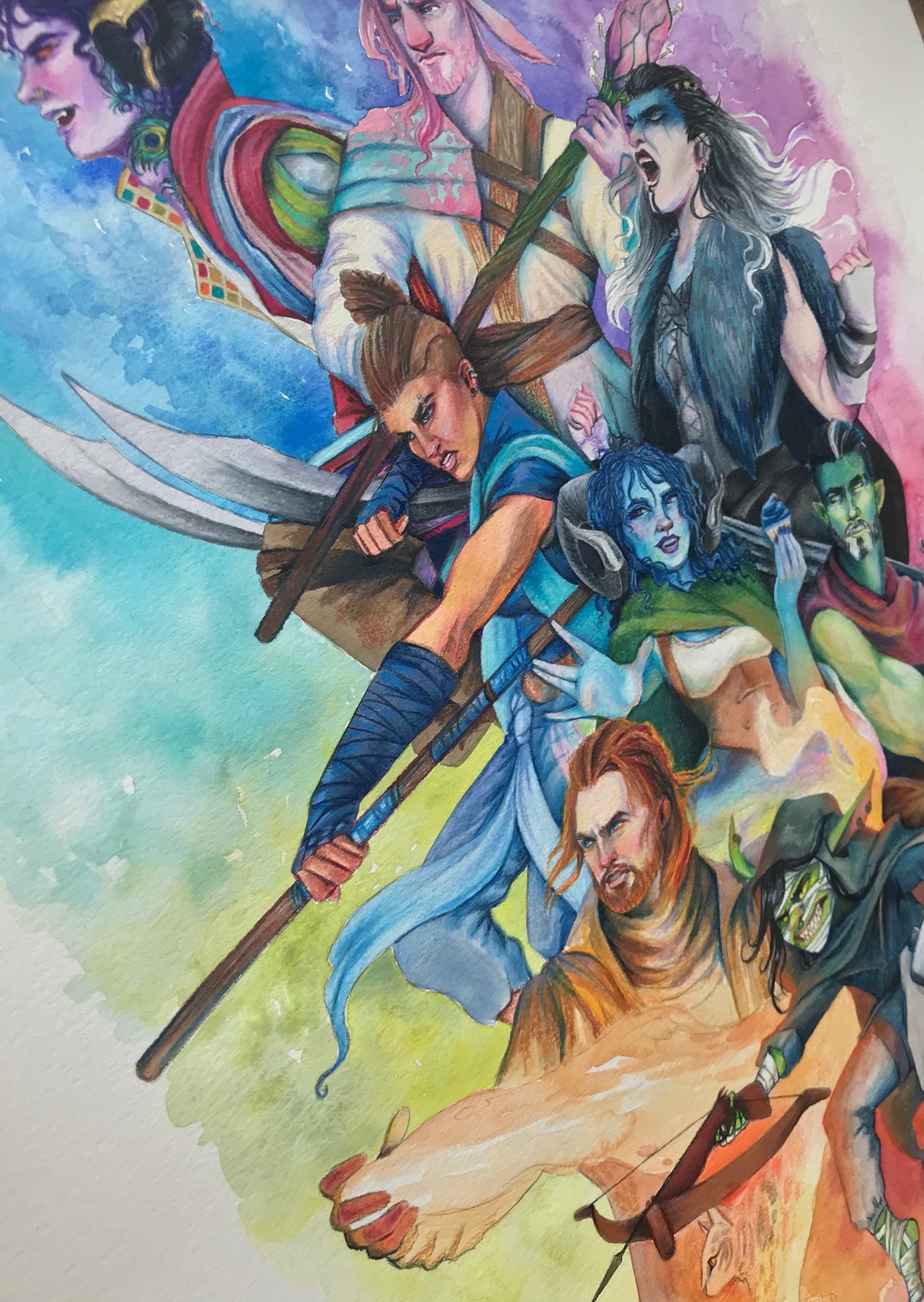 The Mighty Nein CRITICAL ROLE FANART Print 8.5 X - Etsy