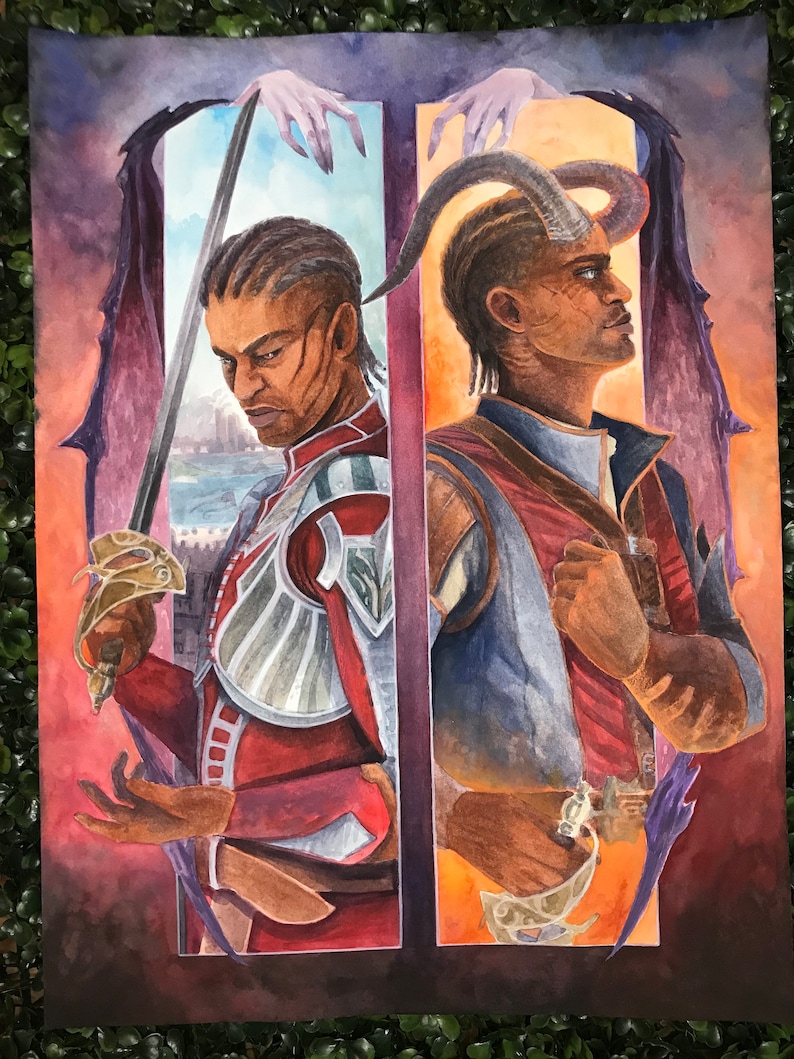 ORIGINAL the Blade | 12” X 16” Watercolor Painting | WYLL RAVENGARD Fan ...