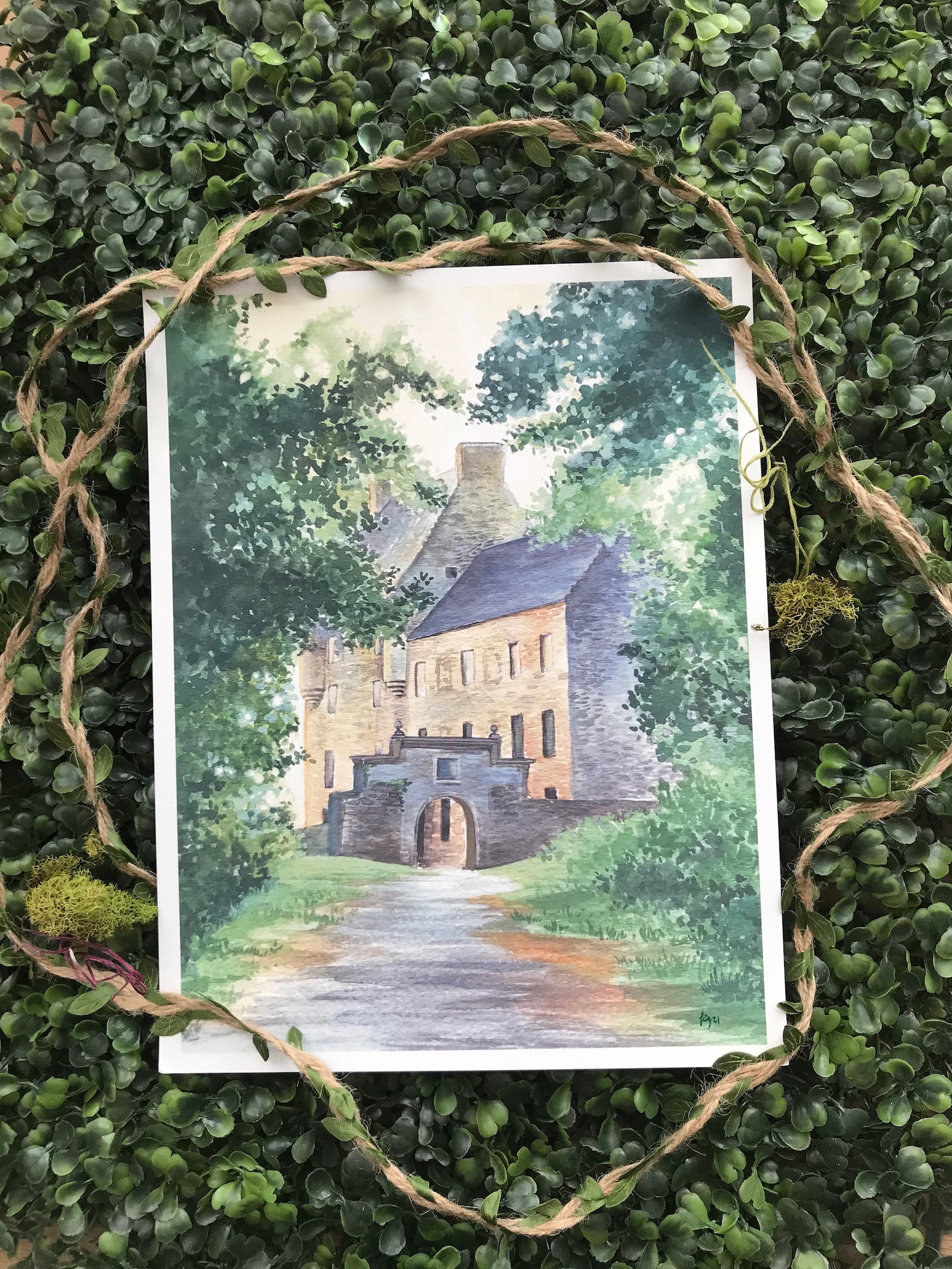 Lallybroch OUTLANDER PAINTING 8.5 x 11 Print | Etsy