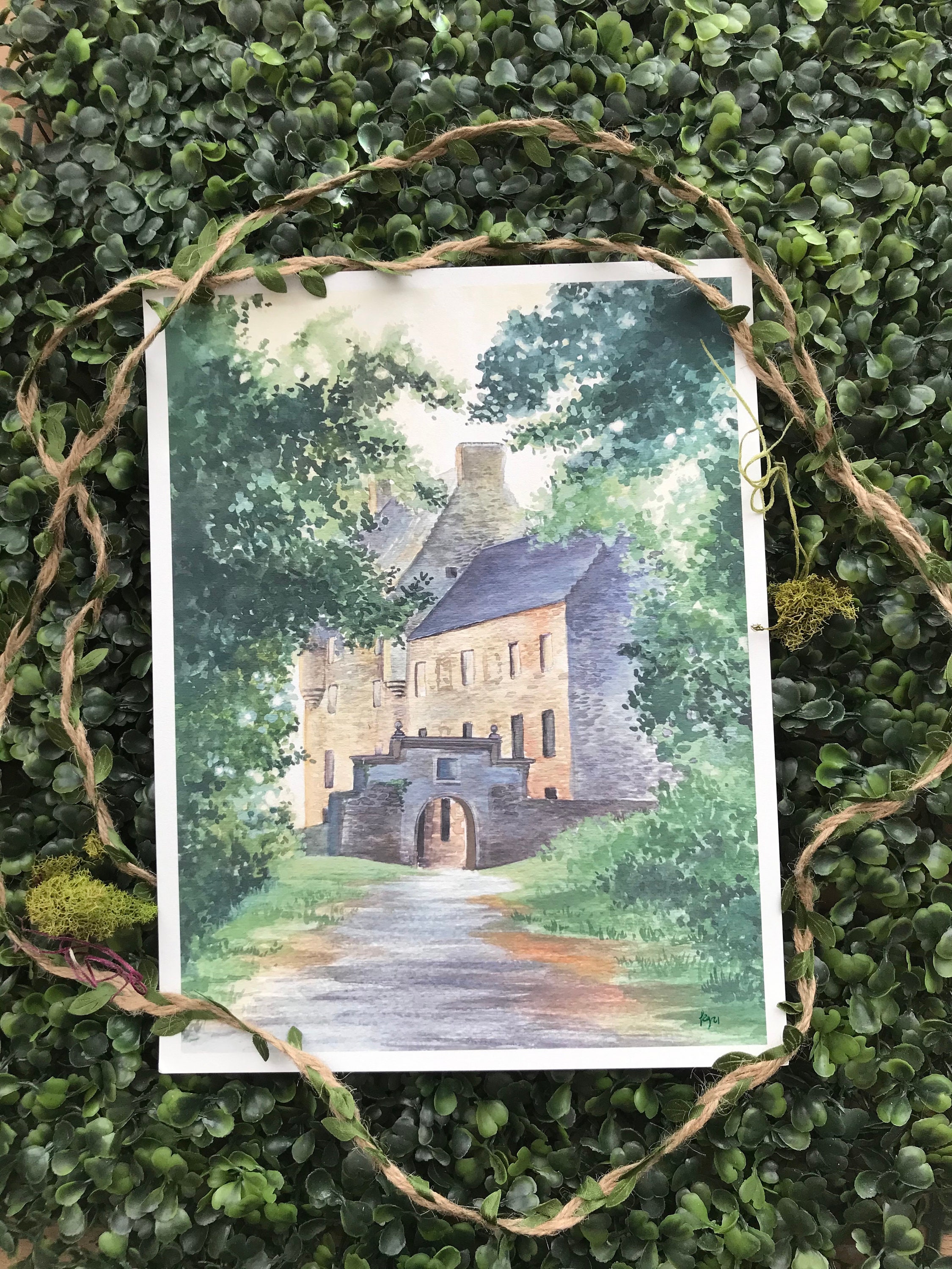 Lallybroch OUTLANDER PAINTING 8.5 x 11 Print | Etsy