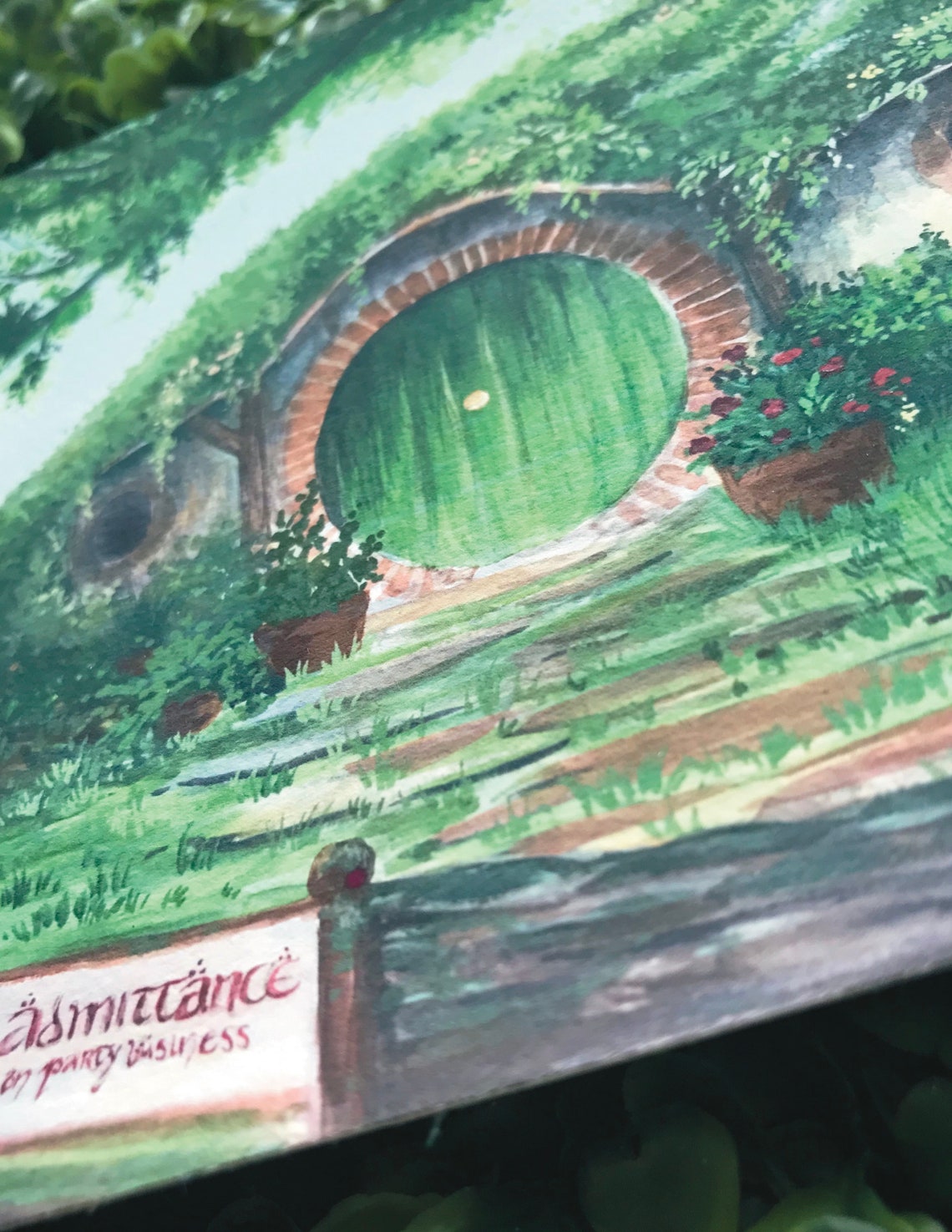 BAG END Print the HOBBIT Bilbo Baggins Hobbit Hole - Etsy