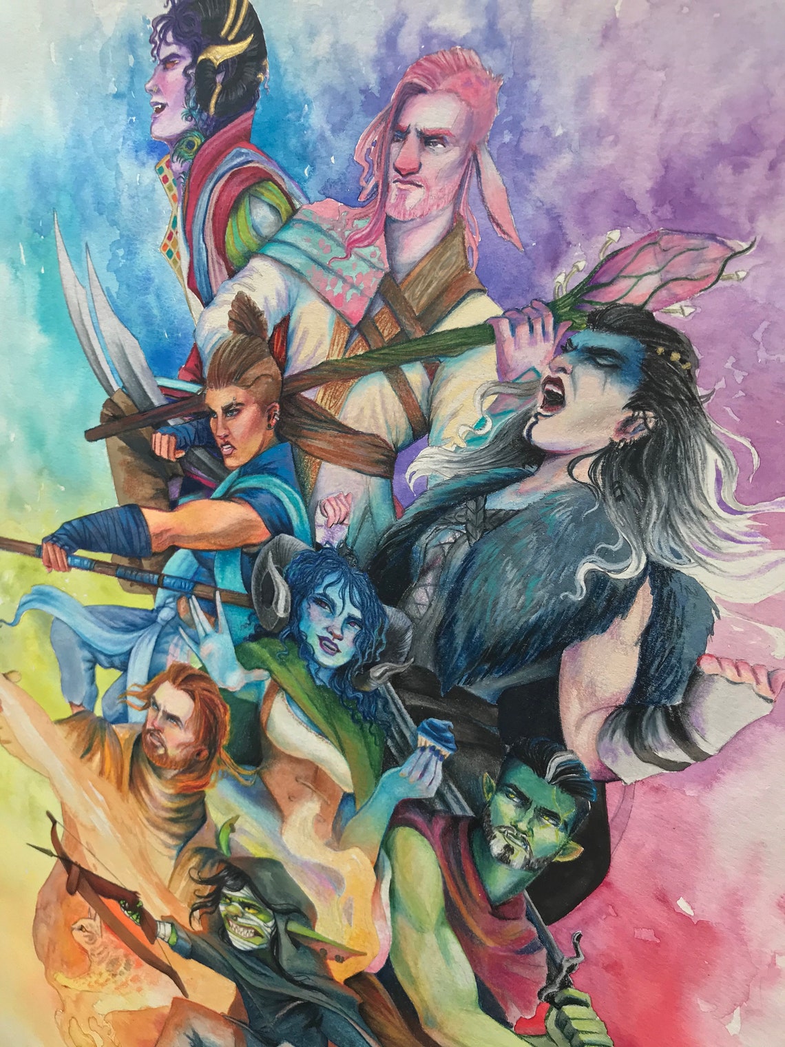 The Mighty Nein CRITICAL ROLE FANART Print 8.5" X 11" and 11" X 14" - Etsy