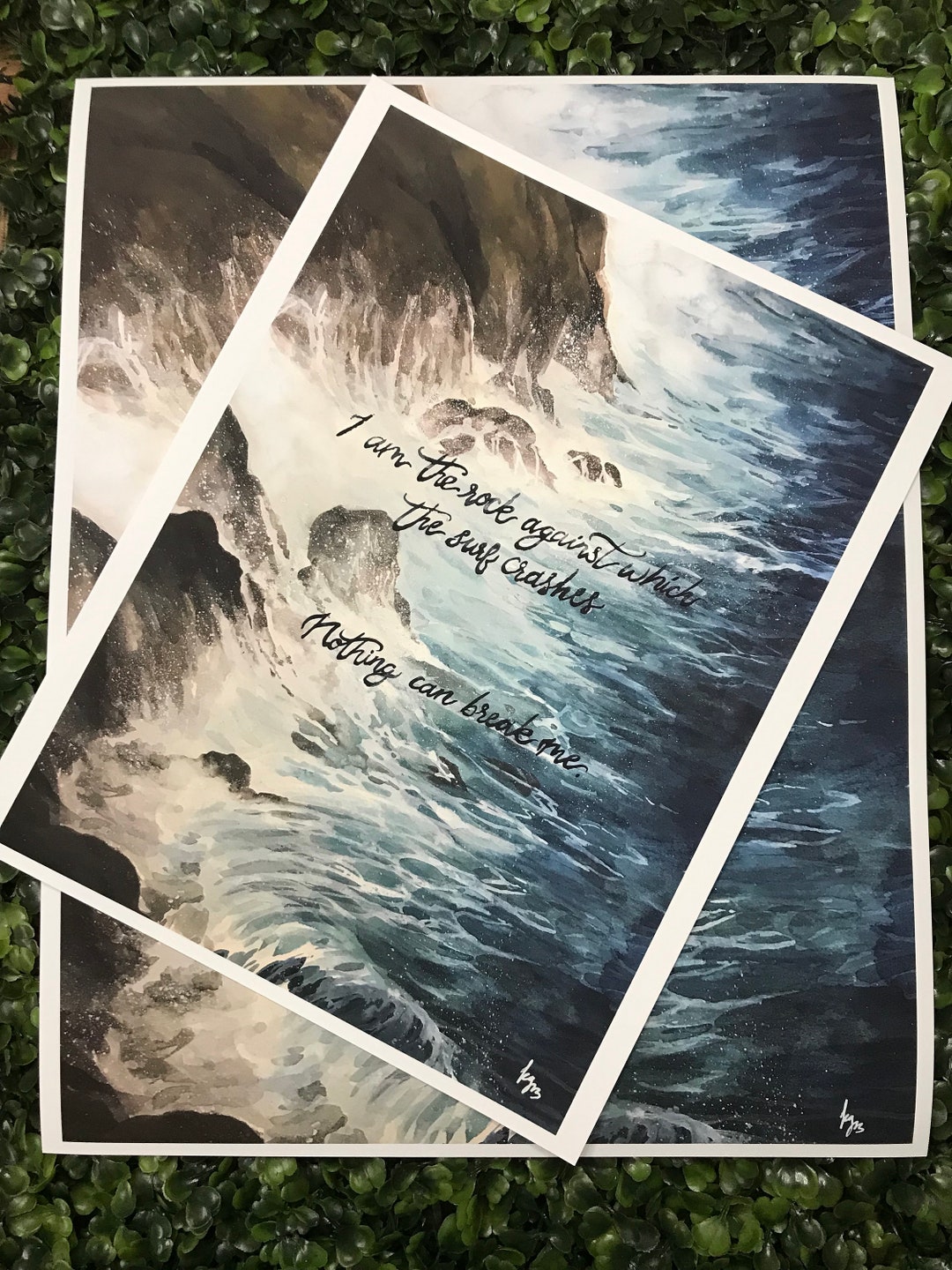 PRINTS ACOTAR Valkyrie Watercolor Quote Painting | 8.5" X 11" or 11" X ...