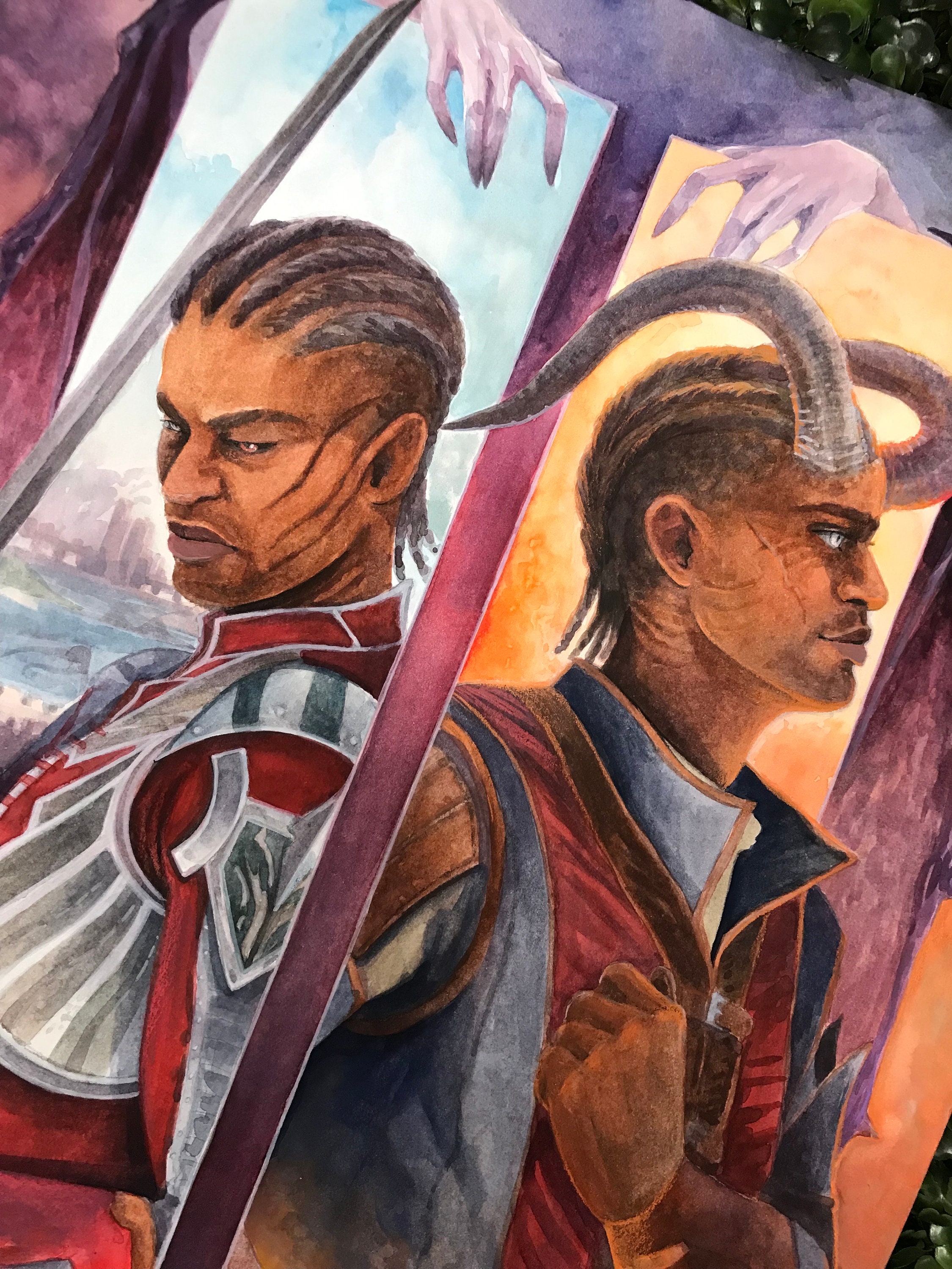 ORIGINAL the Blade | 12” X 16” Watercolor Painting | WYLL RAVENGARD Fan ...