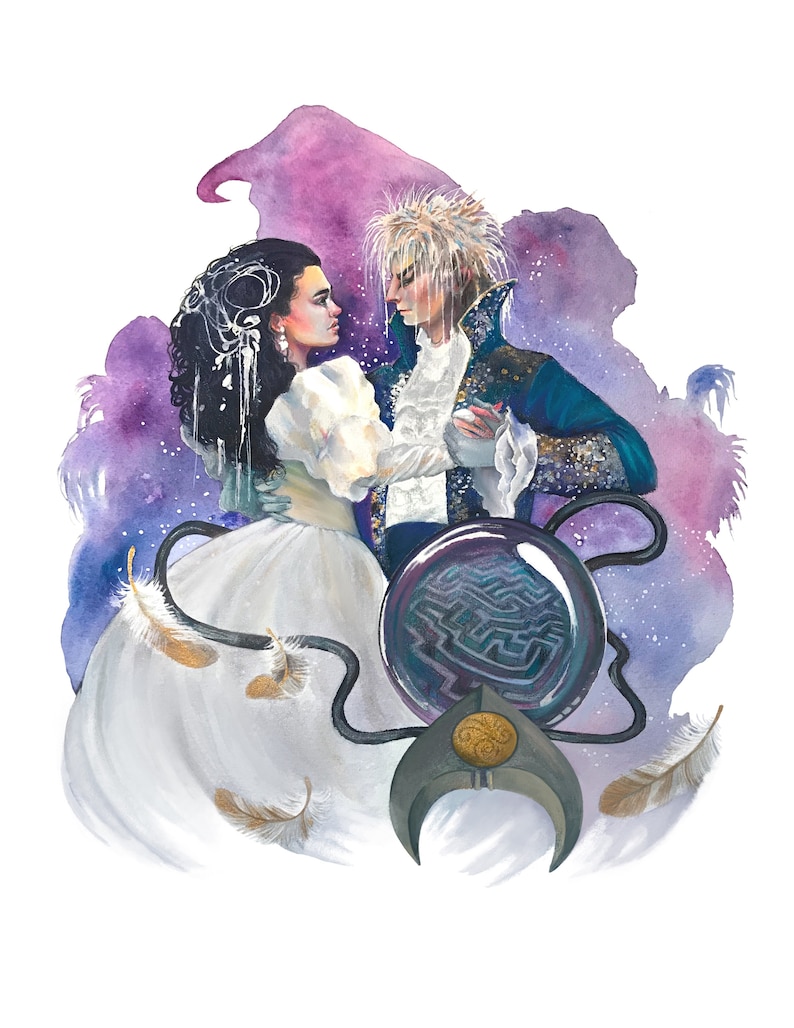 Labyrinth Original Fan Art Print | "it's Only Forever. Not Long at All ...