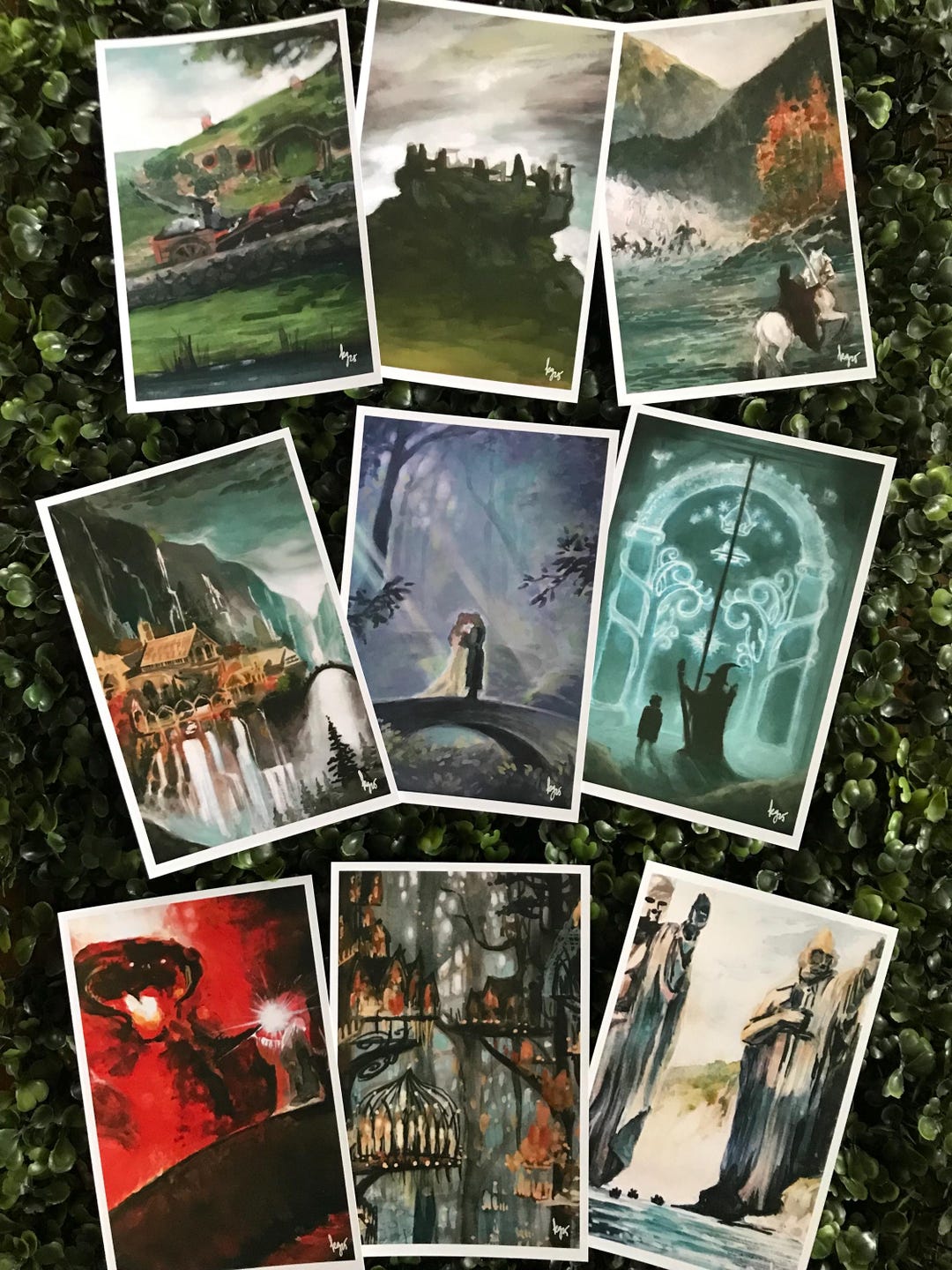 LOTR Hobbit-sized Prints | 4"x6" Small Prints| Lord of the Rings ...