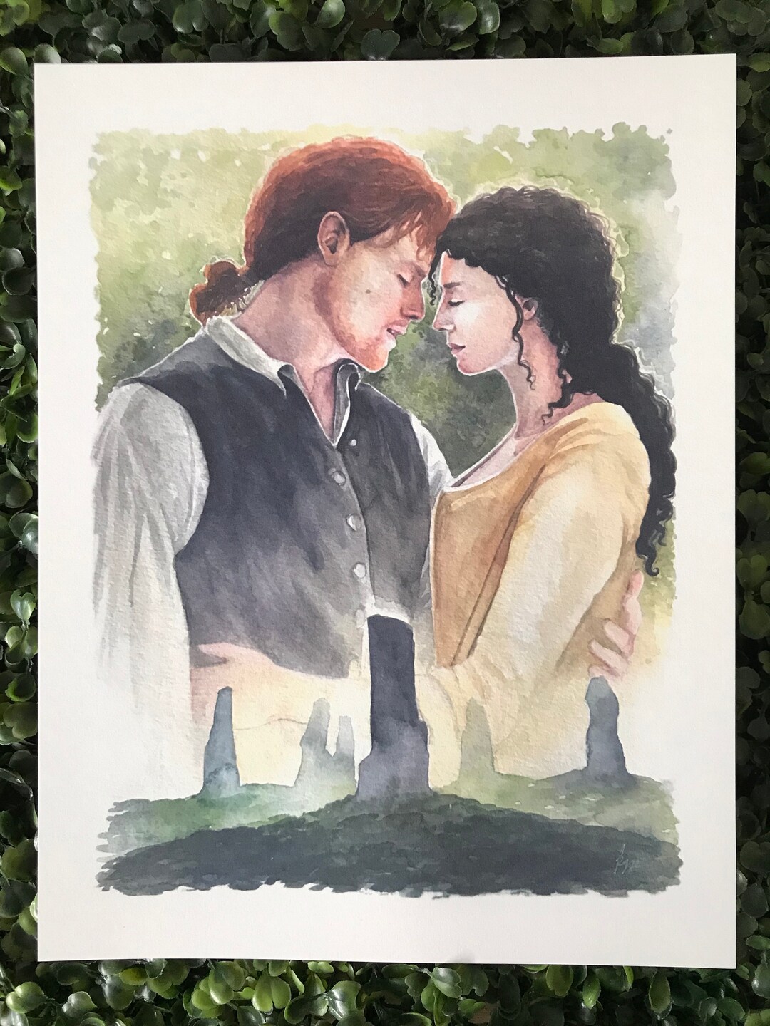Sassenach | Outlander Fan Art Print | 8.5" X 11" | Watercolor Painting ...
