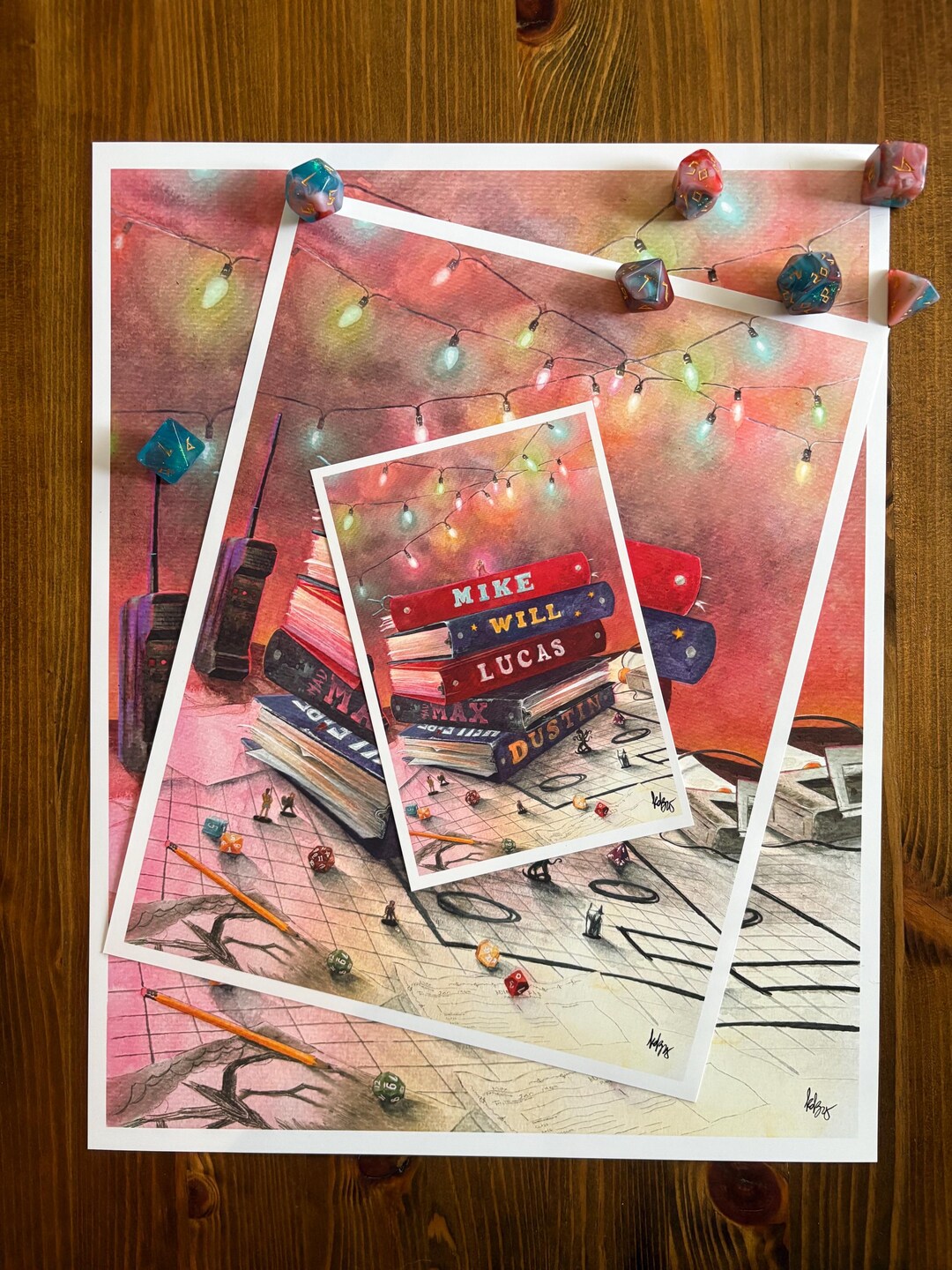The Adventuring Party | Stranger Things Fan Art Prints | Watercolor ...