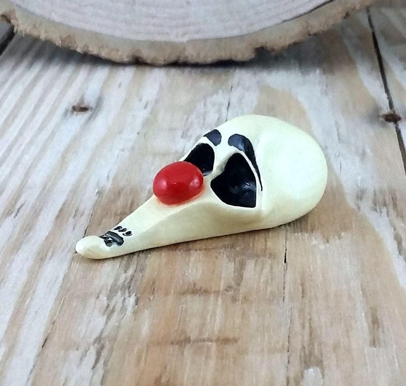 Clown Skull , Clay Clown Skull , Polymer Clay Skull , Clay Skull , Hand ...