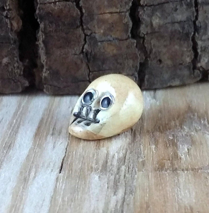 Miniature Skull , Mini Skull Decoration , Tiny Skull , Hand Painted ...
