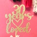 30 Years Loved Cake Topper, 30th Birthday Cake Topper, Cake Topper ...