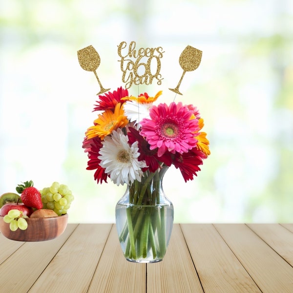 60th Birthday Table Decorations - Etsy