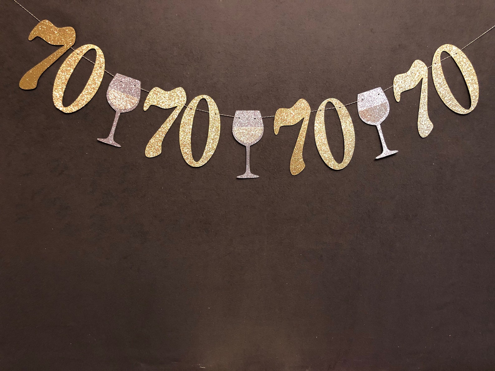 70th Birthday Banner Cheers to 70 Banner 70th Birthday - Etsy