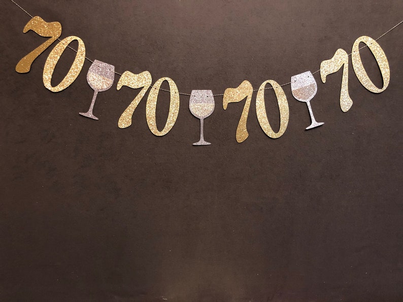 70th Birthday Banner Cheers to 70 Banner, 70th Birthday Banner, 70th ...
