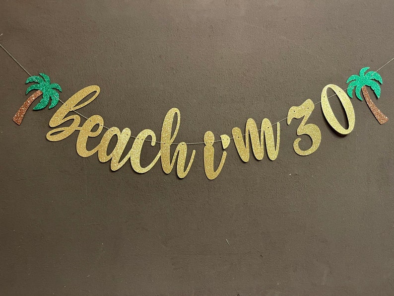 30th Birthday Banner 30th Birthday Decorations Glitter | Etsy