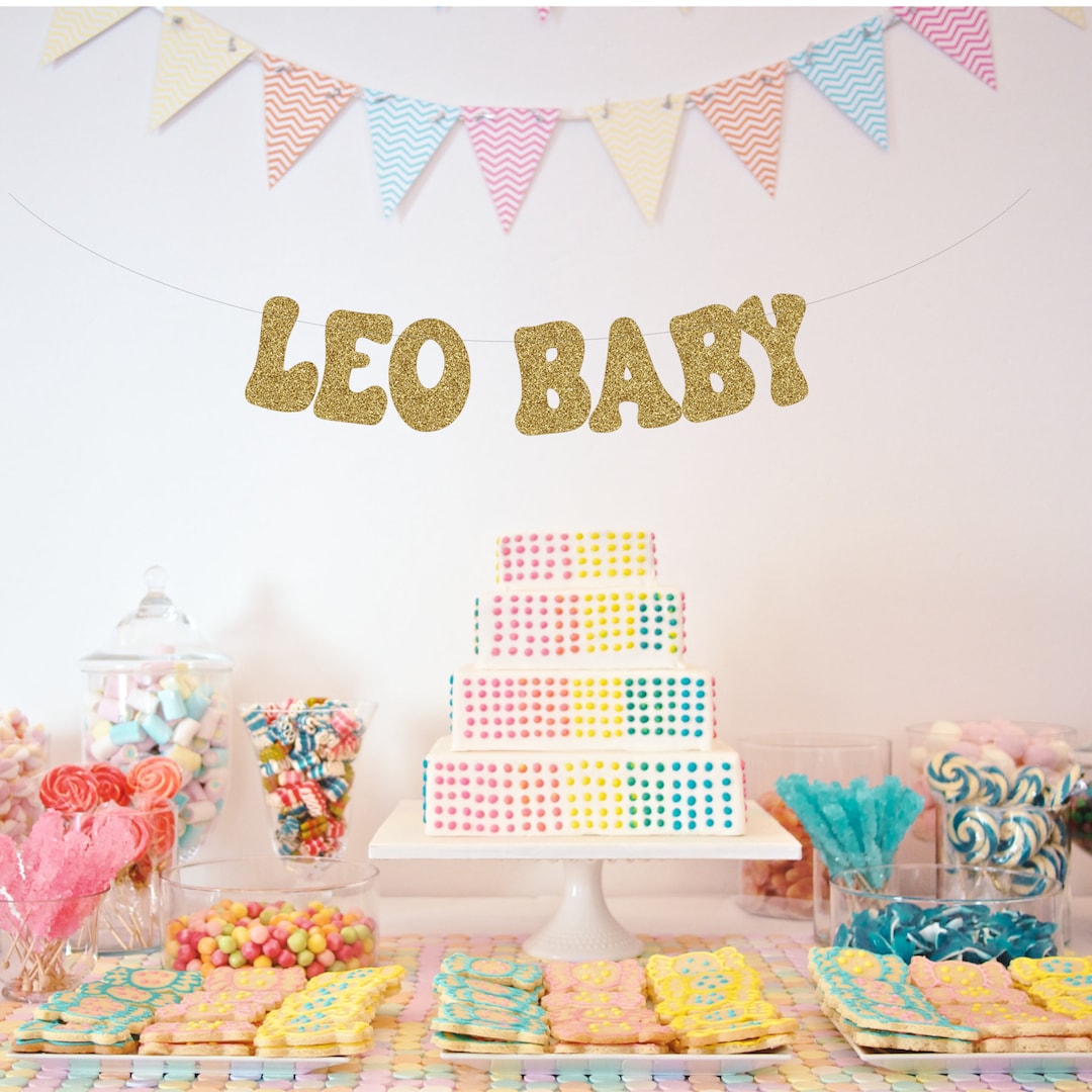 Leo Birthday Banner, Leo Banner, Zodiac Birthday Banner, Taurus Baby ...