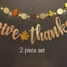 Give Thanks Banner/ Thanksgiving Decorations/fall Decorations ...