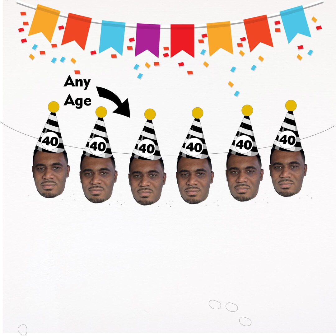 Personalized Photo Banners, Birthday Decorations, Photo Banner ...