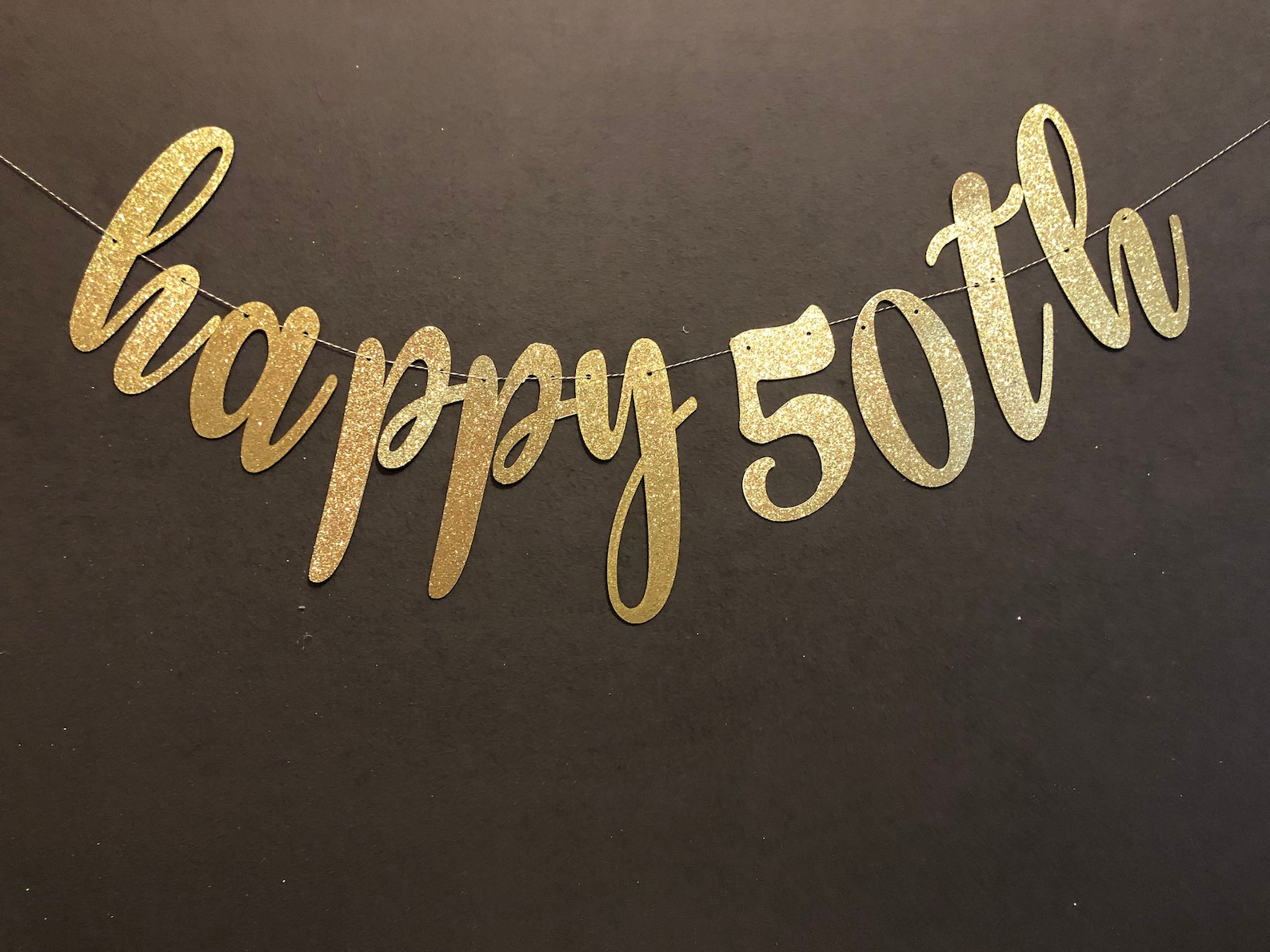50th Birthday Banner Happy 50th Banner Happy 50th Sign | Etsy