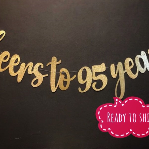 95th Birthday Sign - Etsy