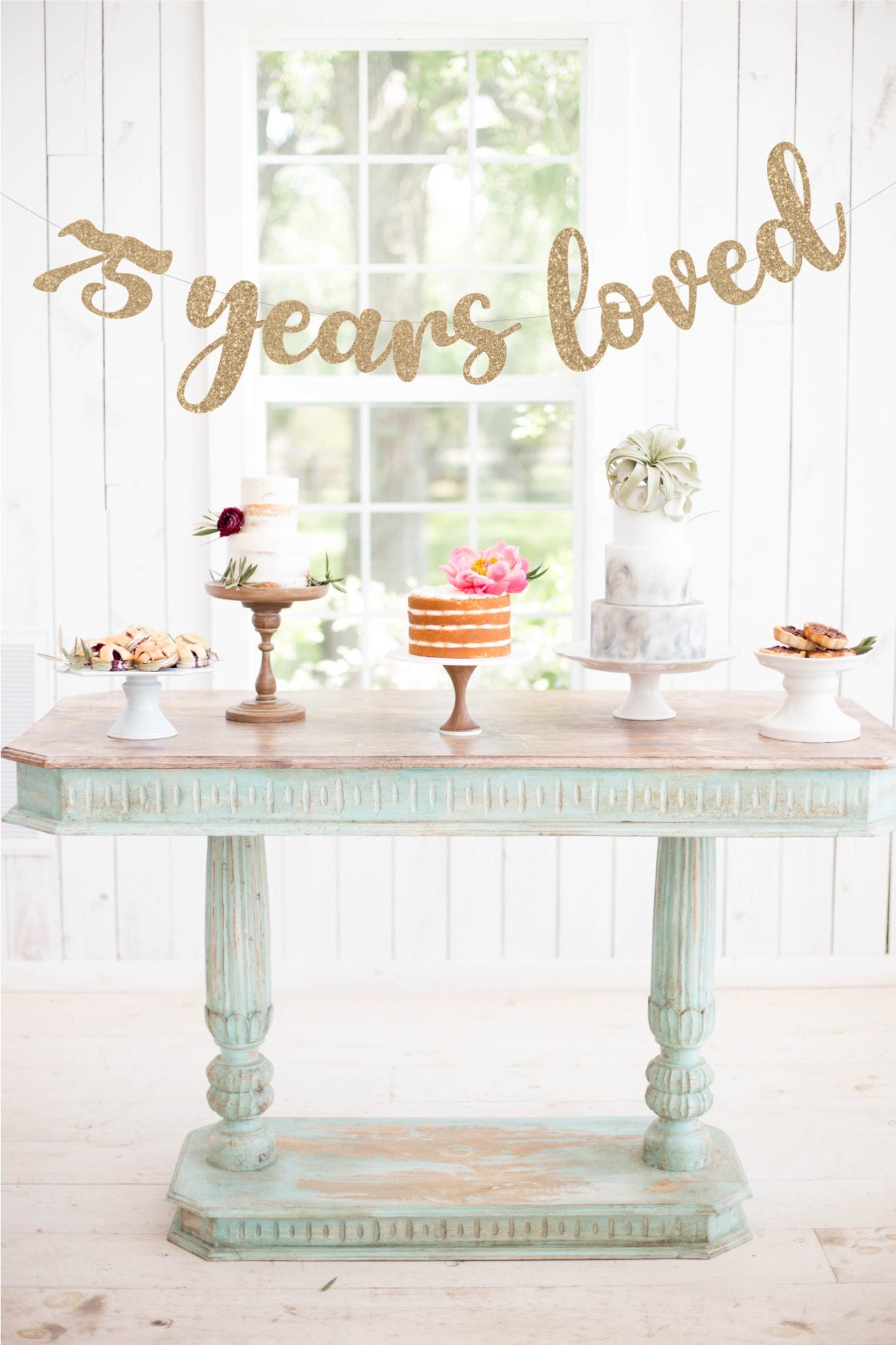 75th Birthday Banner 75th Birthday Party 75th Anniversary - Etsy