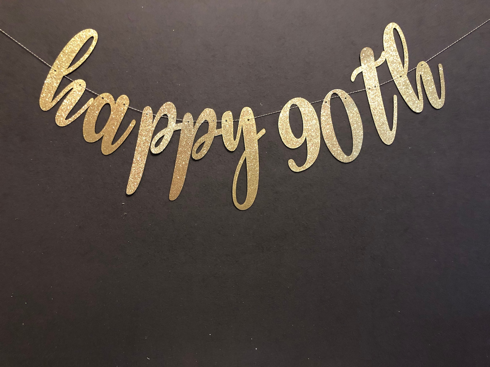 Happy 90th Banner 90th Birthday Banner 90th Birthday 90th - Etsy