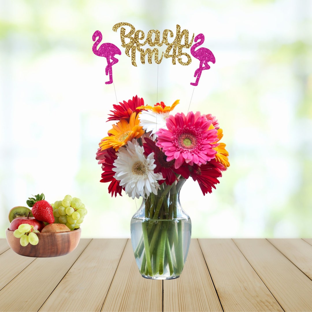 45th Birthday Centerpiece, 45th Birthday Decorations, 45th Birthday ...