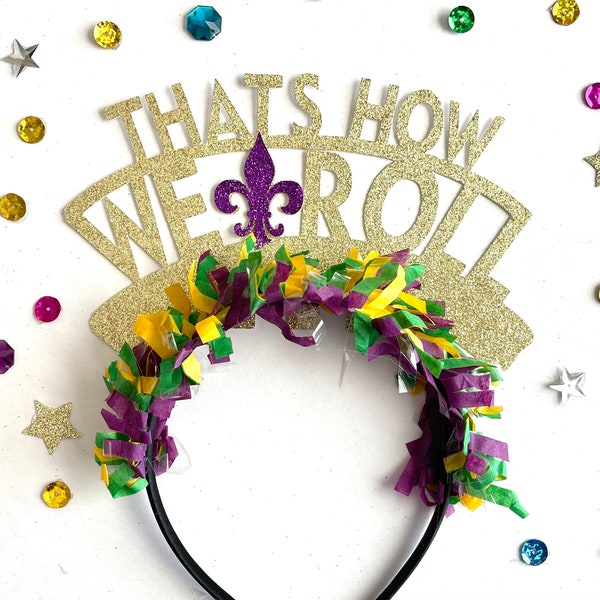 Mardi Gras Headband - Etsy