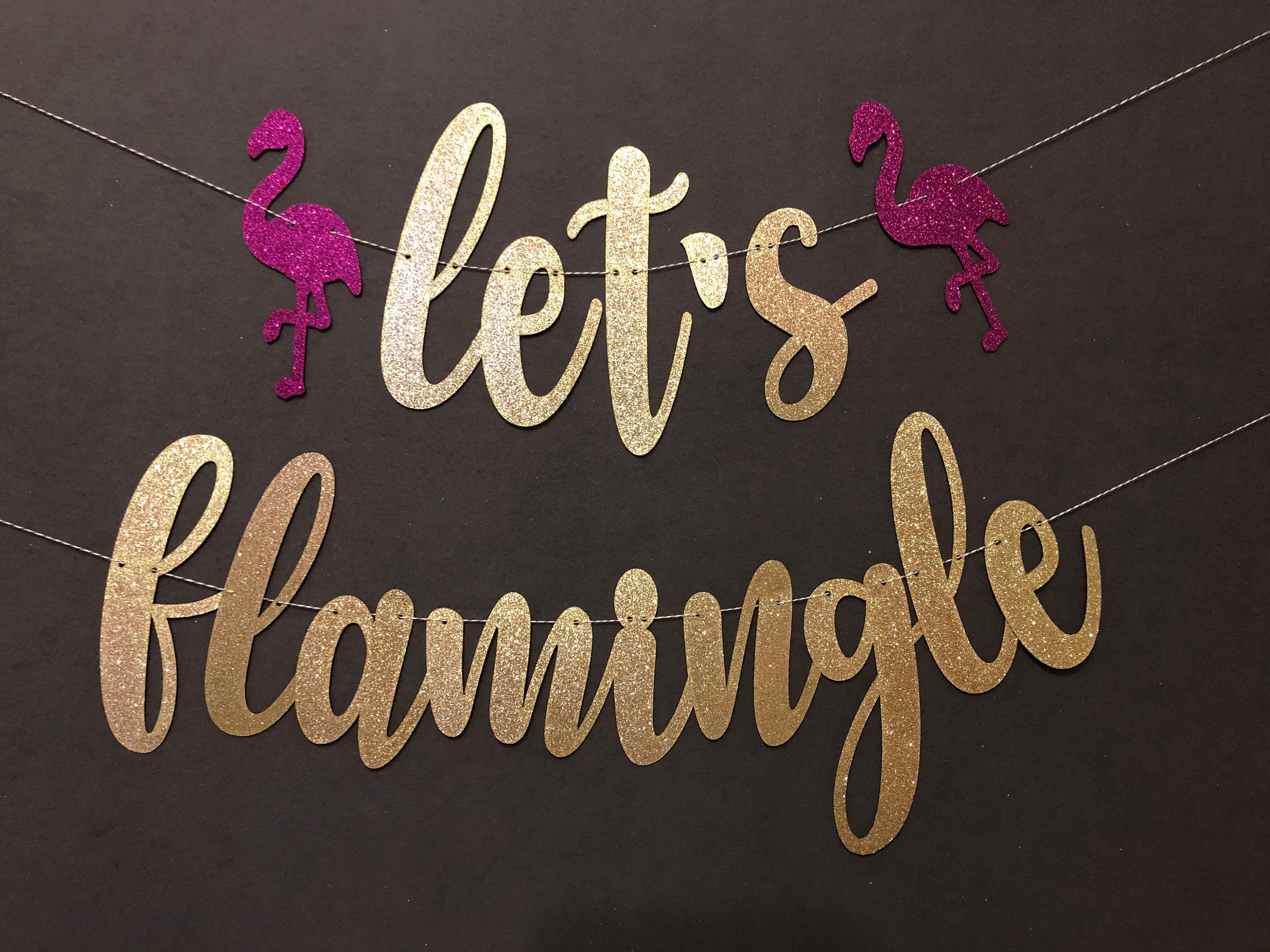 Let's Flamingle Banner Birthday Party Banners | Etsy