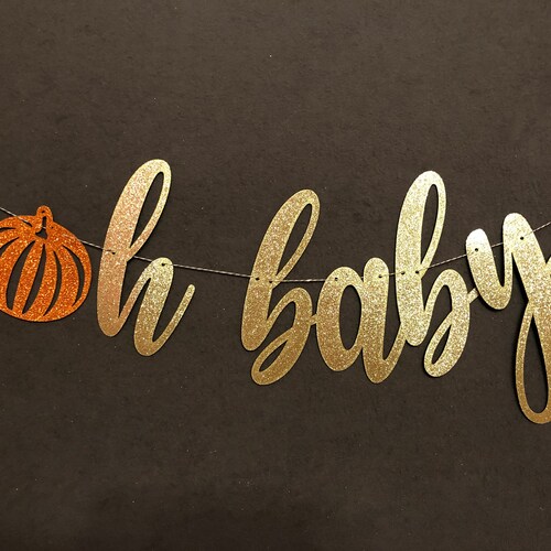 Little Pumpkin Baby Shower Banner Fall Baby Shower Banners - Etsy