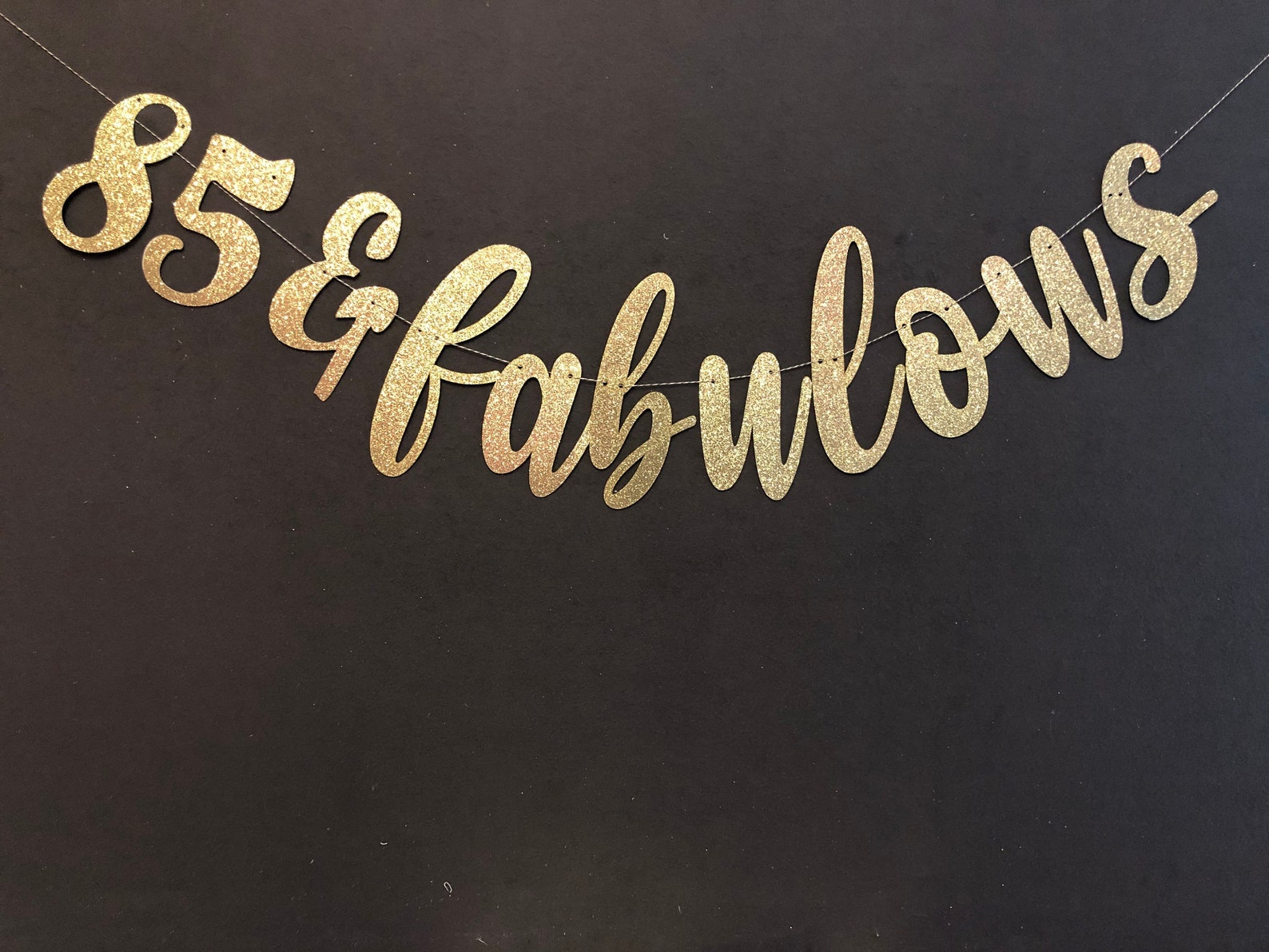 85 & Fabulous Banner Happy 85th Birthday Cheers to 85 Years - Etsy