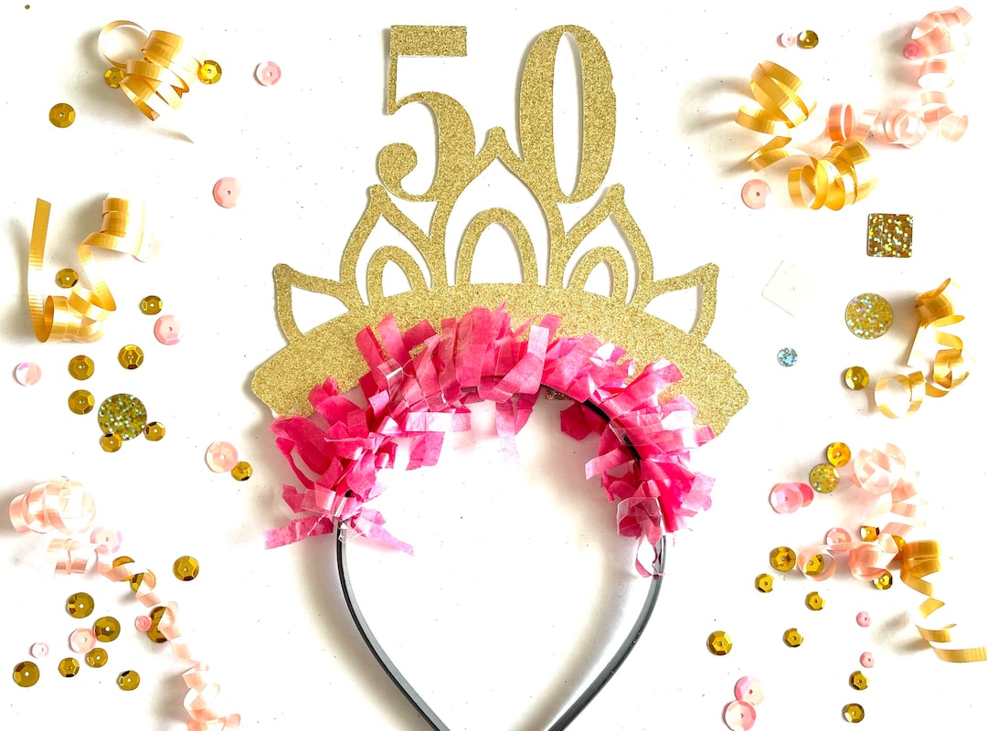 50th Birthday Headband,,50 Looks Good Headband, 50th Birthday Party ...