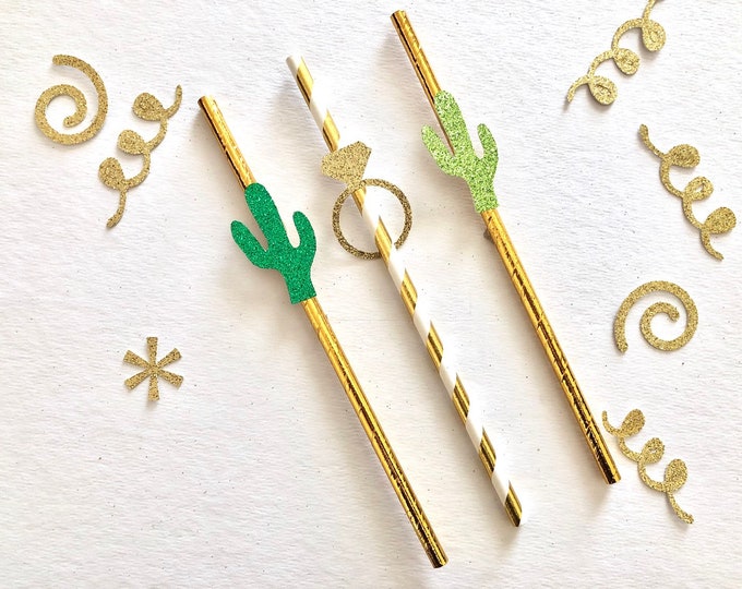 Bachelorette Party Straws Bachelorette Cactus Straws Party - Etsy