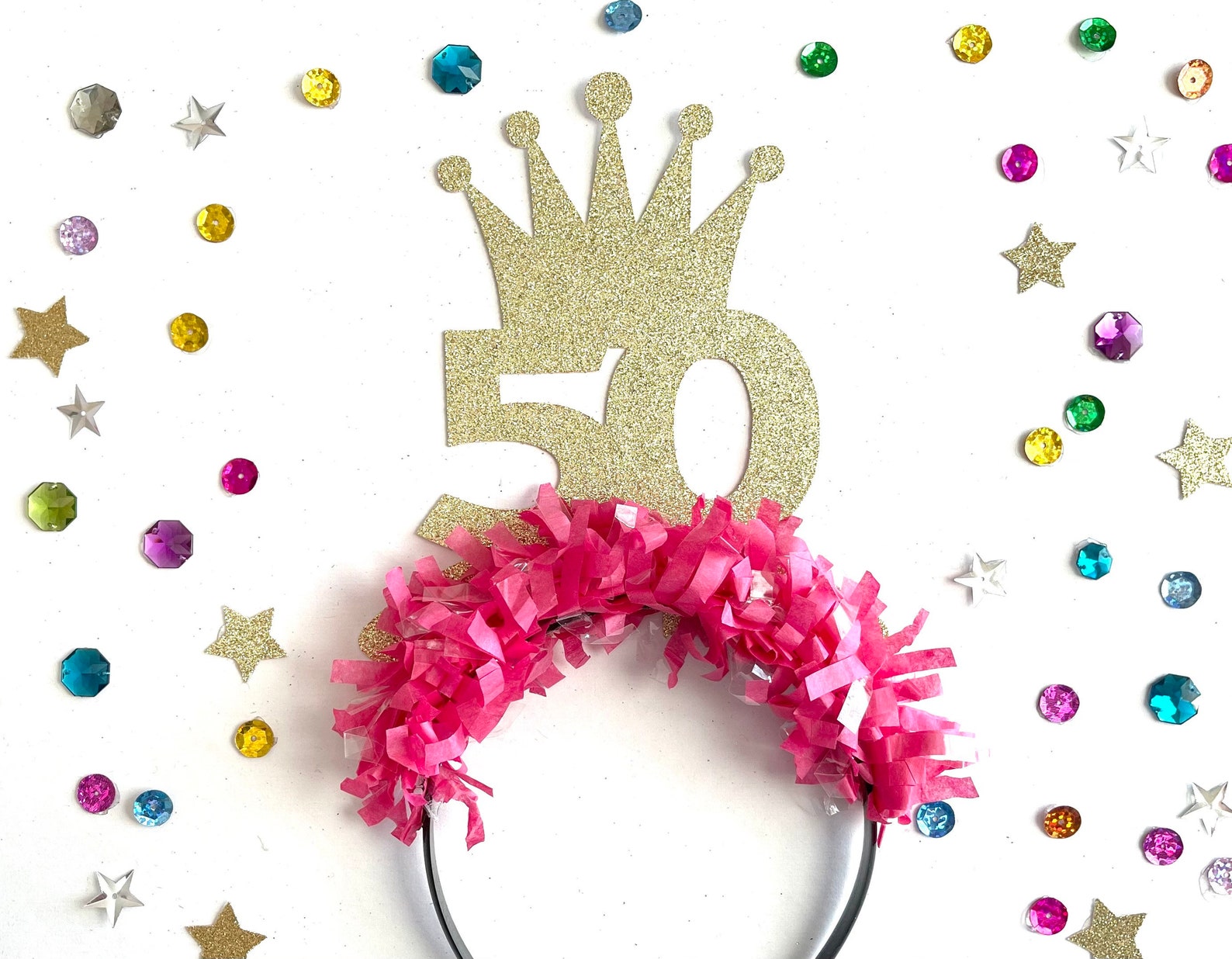 50th Birthday Headband,,50 Looks Good Headband, 50th Birthday Party ...