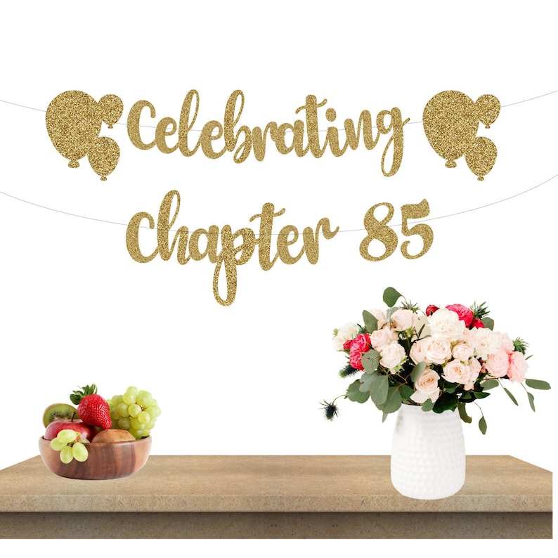 85th Birthday Banner 85th Birthday Decorations 85th Birthday - Etsy