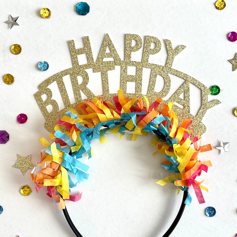 Birthday Headband - Etsy