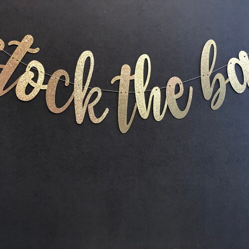 Stock the Bar Banner Bubbly Bar Sign Wedding Bubbly Bar - Etsy