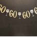 60th Birthday Banner, Happy 60th Banner,60th Birthday Sign, Birthday ...