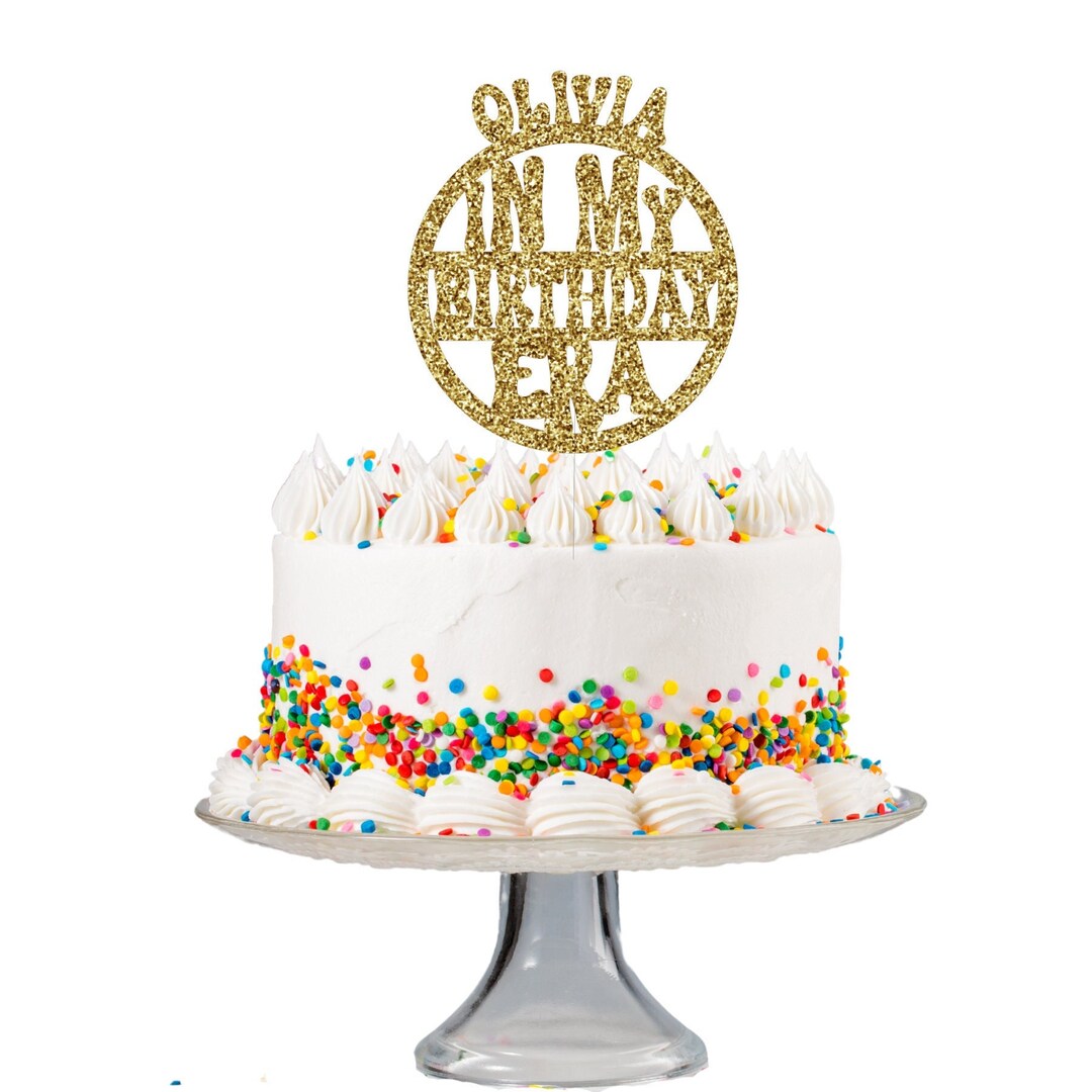 Eras Birthday Cake Topper, Personalized Cake Topper, Birthday Cake ...