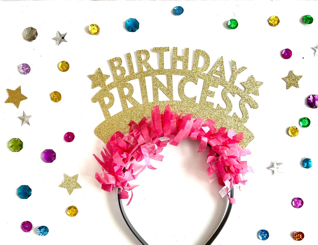 Birthday Princess Headband, Birthday Headband, Party Headbands ...