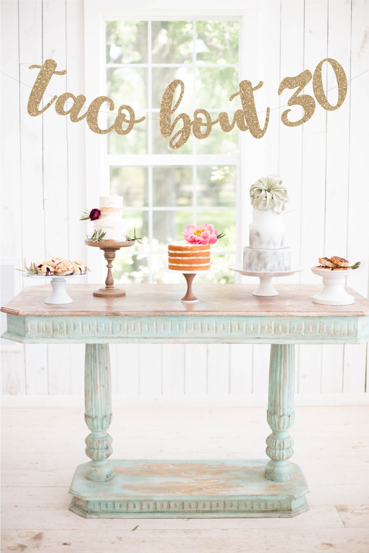 Taco Bout 30 Banner, 30th Birthday, 30th Anniversary, Glitter Banners ...